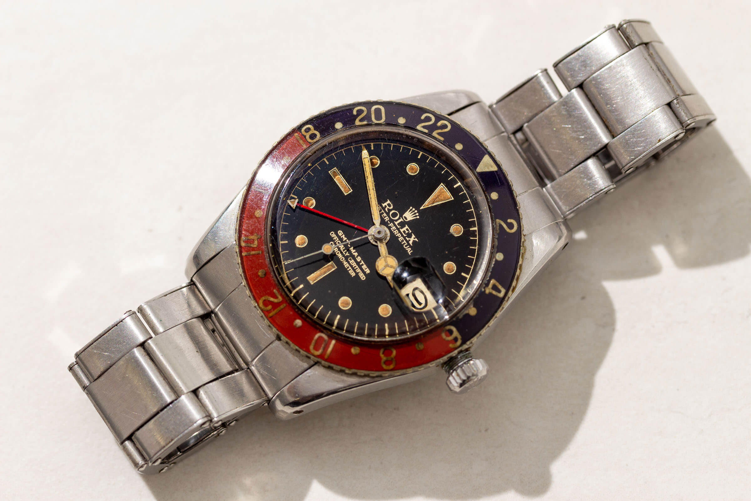 Vintage Rolex GMT Master 6542 Bakelite Dial Very Rare 