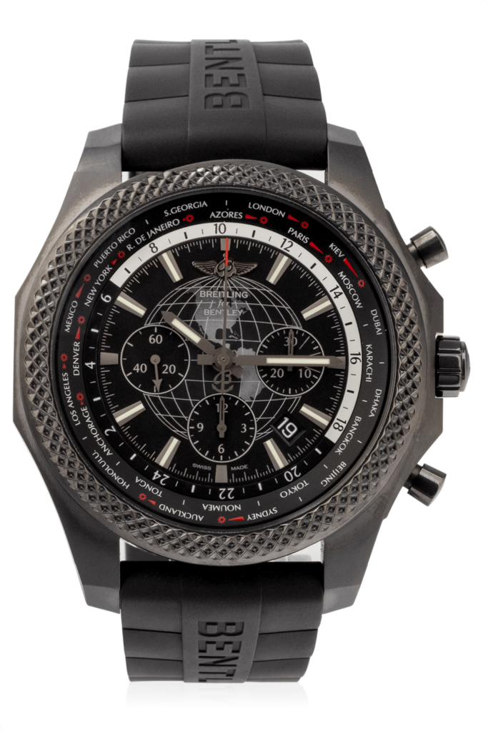 Pre-Owned Breitling Bentley World Time Chronograph Limited Edition 49mm ...